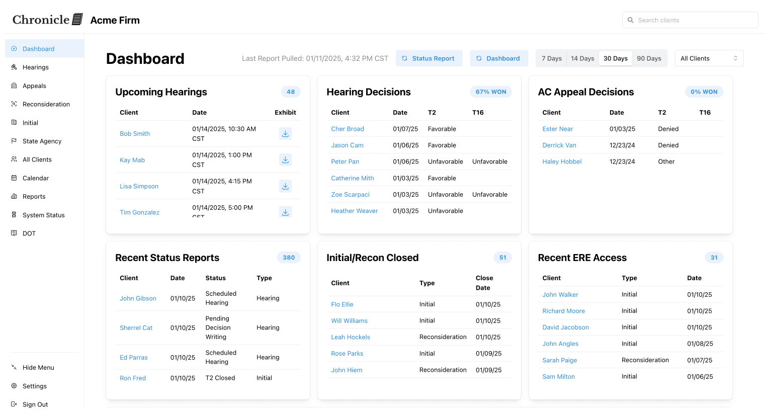 SSD Hearing Prep Software & Tools | Chronicle